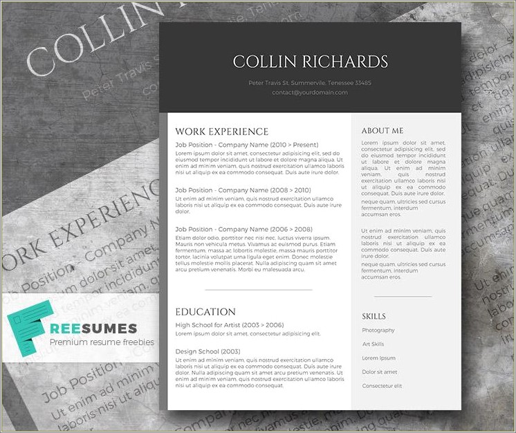 free-simple-modern-resume-template-resume-example-gallery