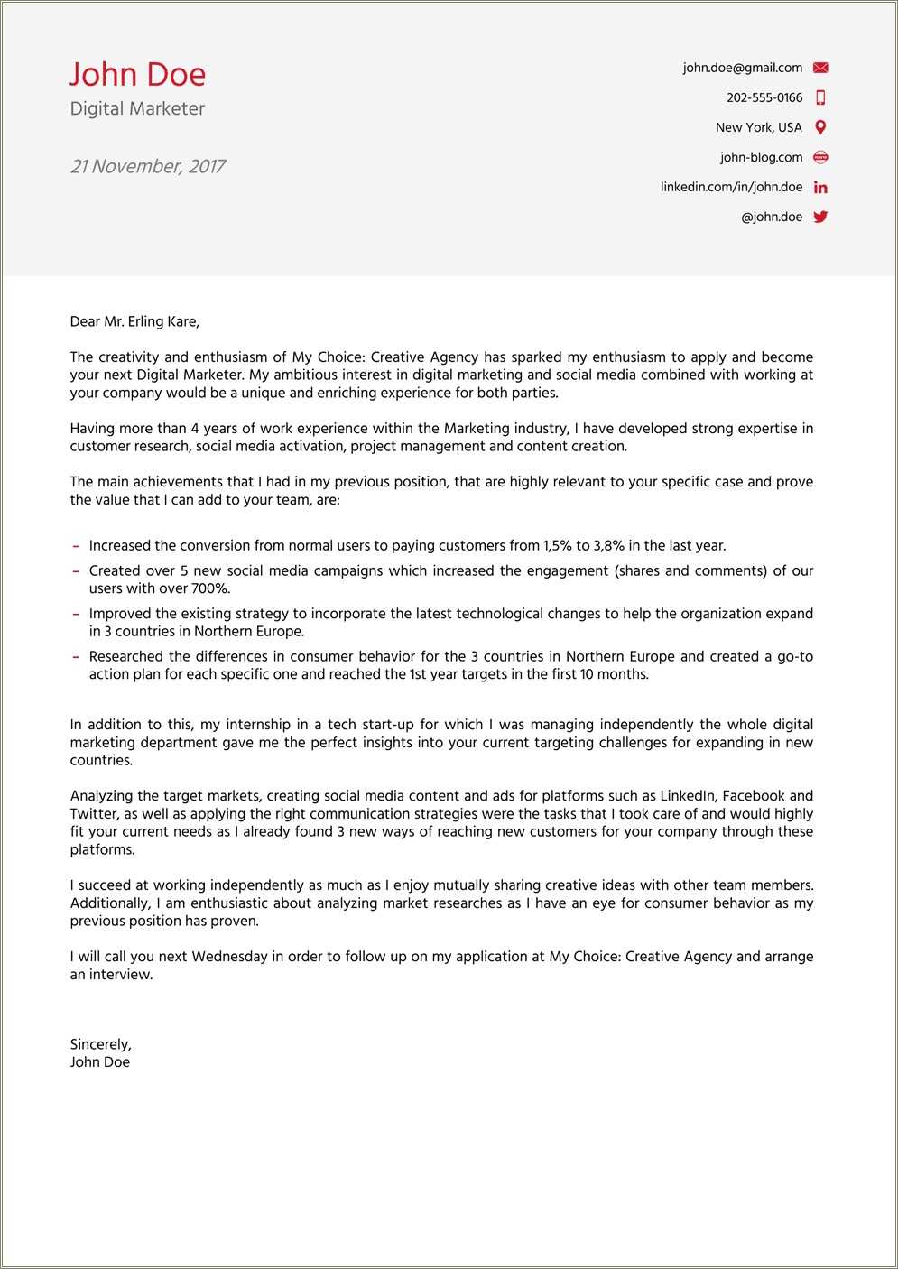 Functional Resume Cover Letter Examples - Resume Example Gallery