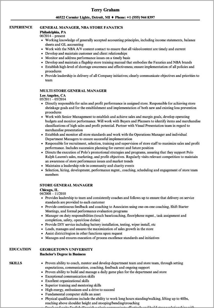 General Sales Manager Resume Examples Resume Example Gallery general-sales-manager-resume-examples-resume-example-gallery
