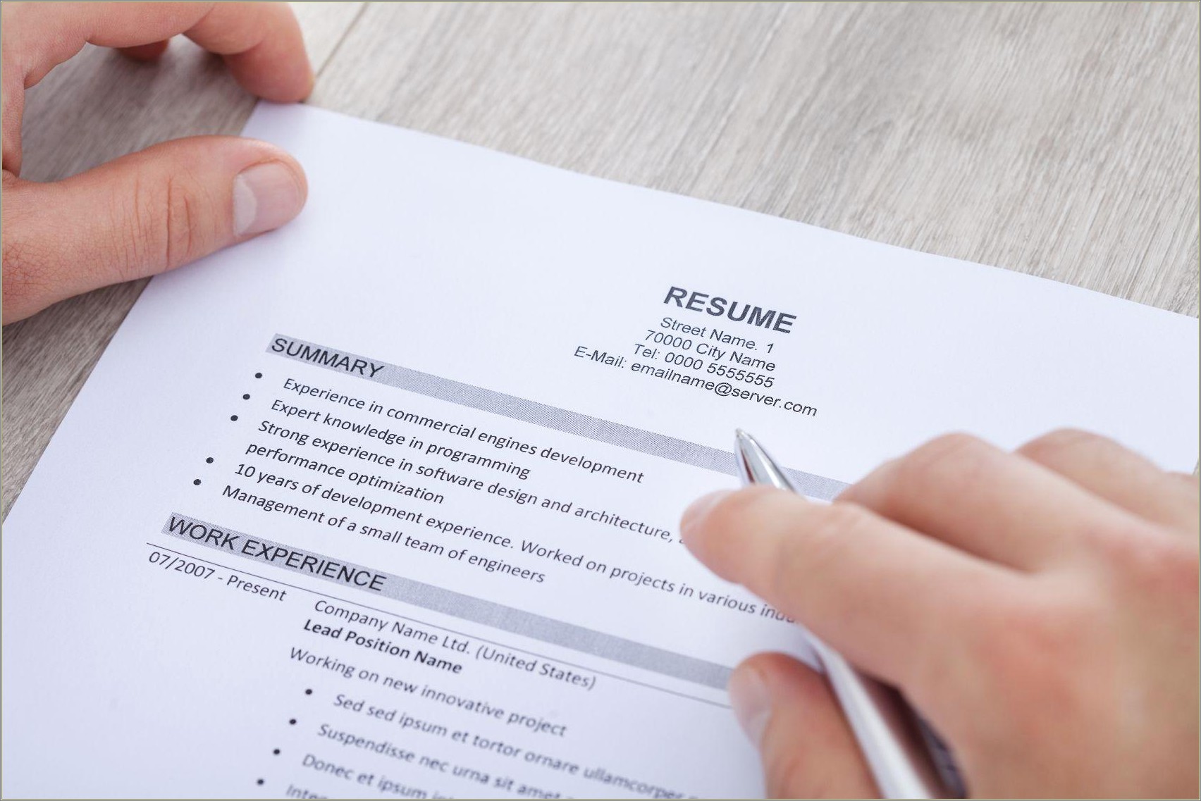 General Summary For Resumes Examples Resume Example Gallery