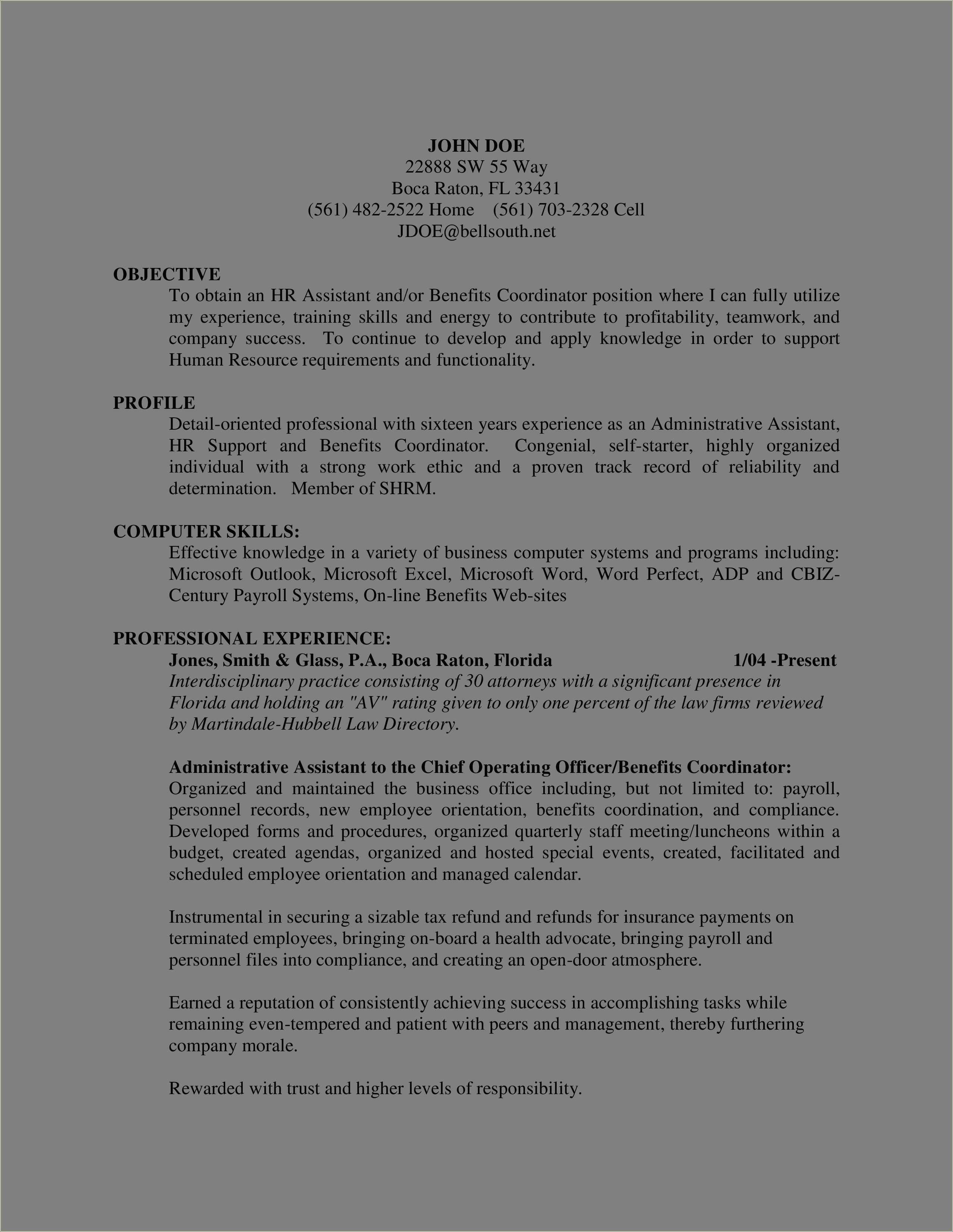 Good Resume Sample For Administrative Specialist Position Resume good-resume-sample-for-administrative-specialist-position-resume
