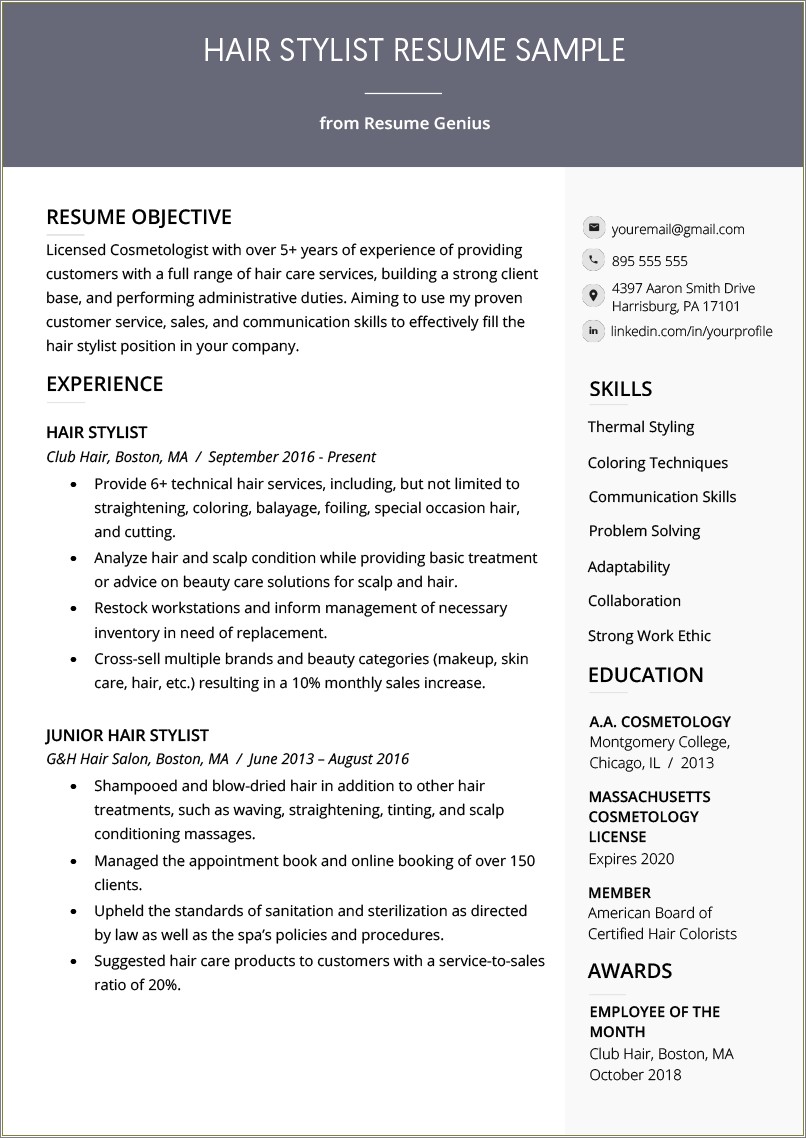Hair Salon Receptionist Skills Resume Resume Example Gallery hair-salon-receptionist-skills-resume-resume-example-gallery