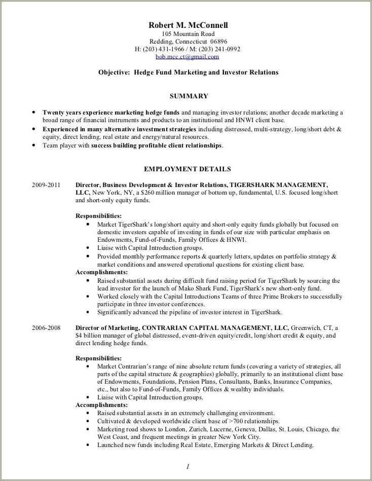 Hedge Fund Manager Resume Example Resume Example Gallery hedge-fund-manager-resume-example-resume-example-gallery