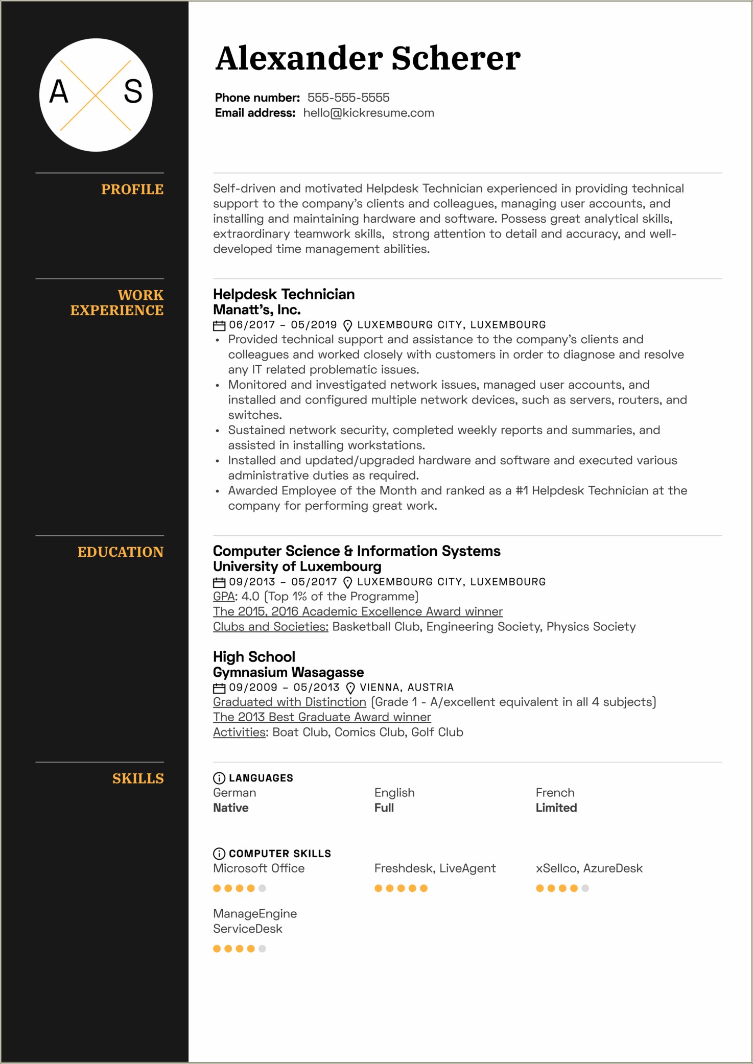 Help Desk Technical Skills Resume Resume Example Gallery