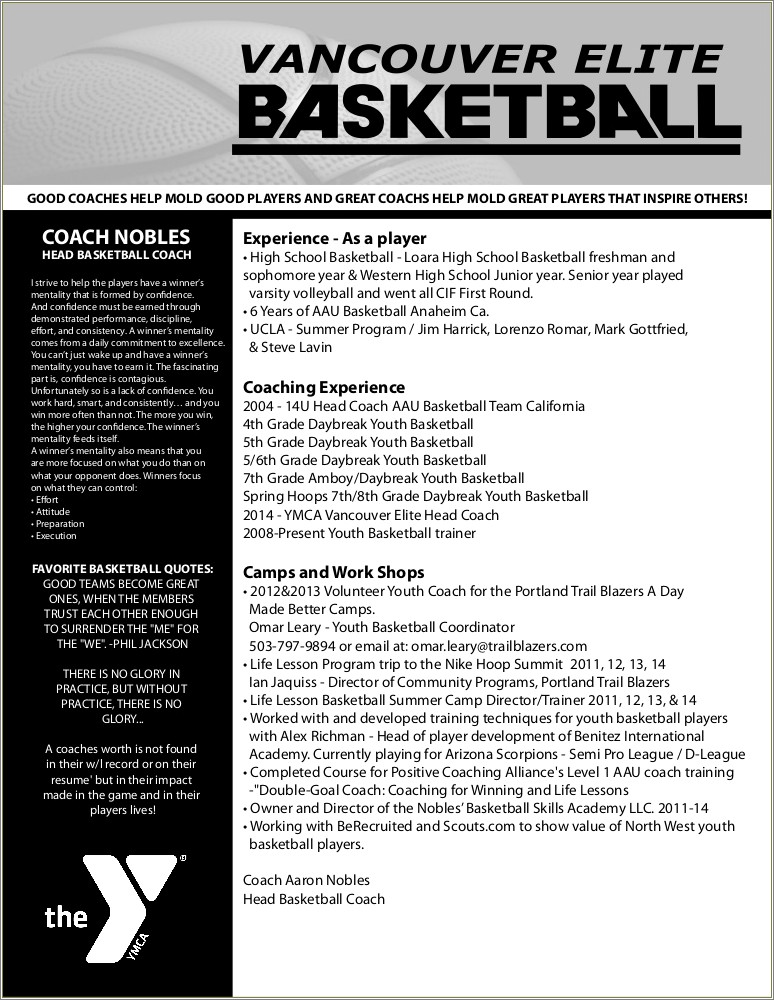 High School Head Basketball Coach Resume Resume Example Gallery high-school-head-basketball-coach-resume-resume-example-gallery