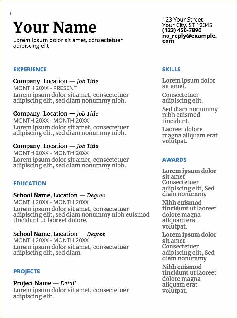High School Resume On Google Docs Resume Example Gallery high-school-resume-on-google-docs-resume-example-gallery