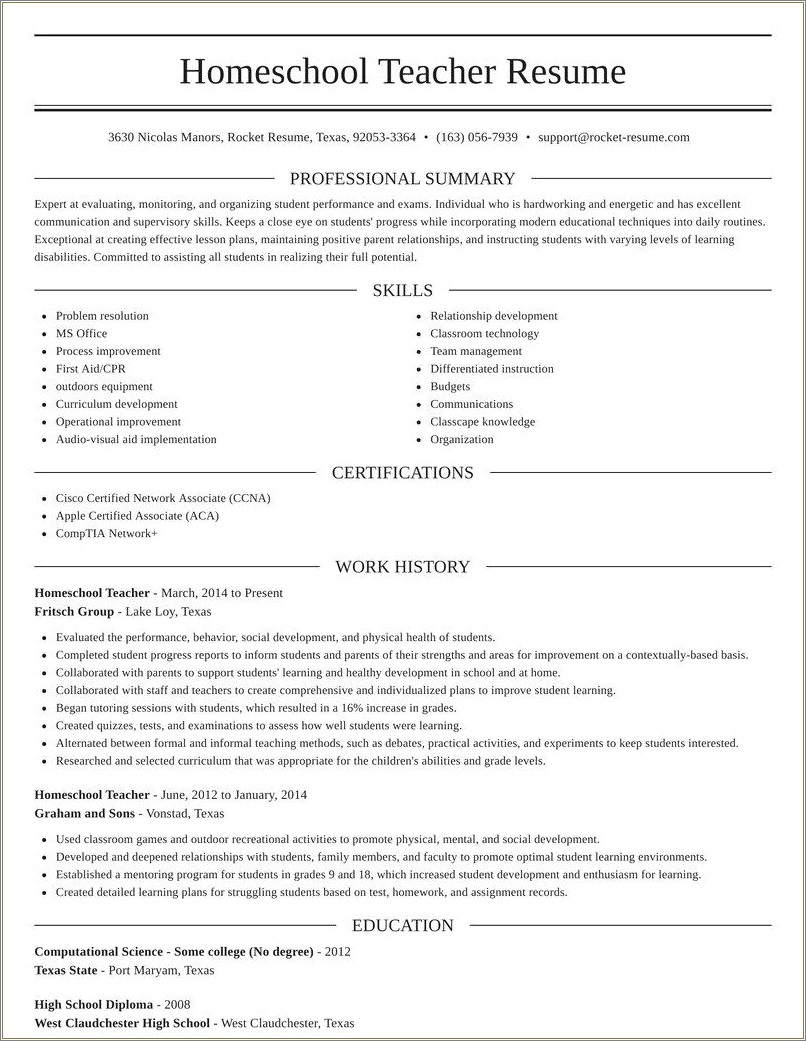 Homeschool High School Resume Examples Resume Example Gallery Homeschool High School Resume Examples Resume Example Gallery