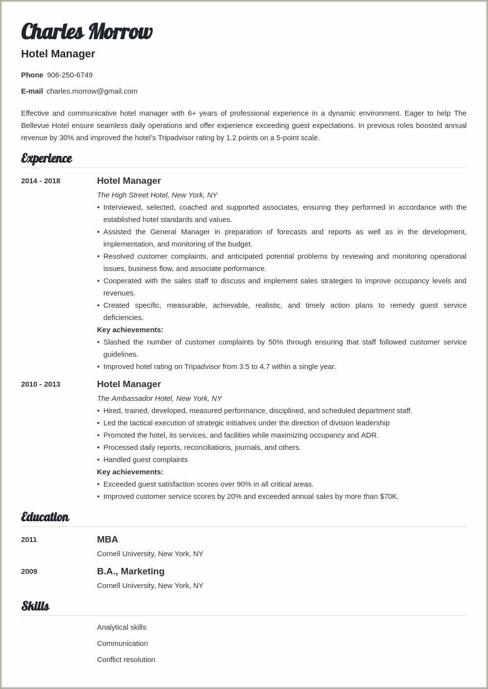 Hospitality Lounge Manager Resume Samples Resume Example Gallery hospitality-lounge-manager-resume-samples-resume-example-gallery
