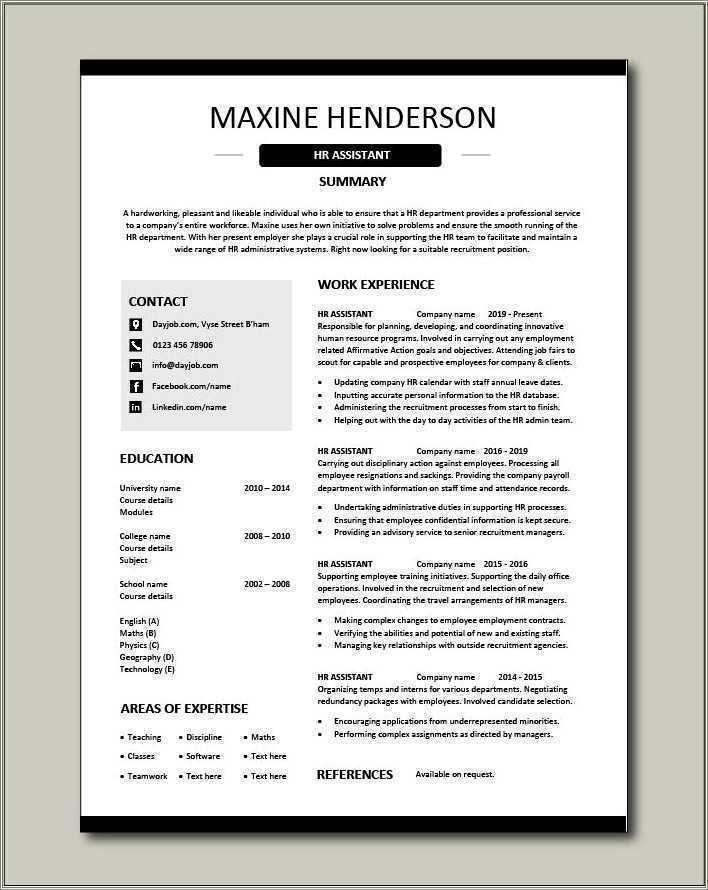 Hr Assistant Resume Objective Examples Resume Example Gallery Hr Assistant Resume Objective Examples Resume Example Gallery