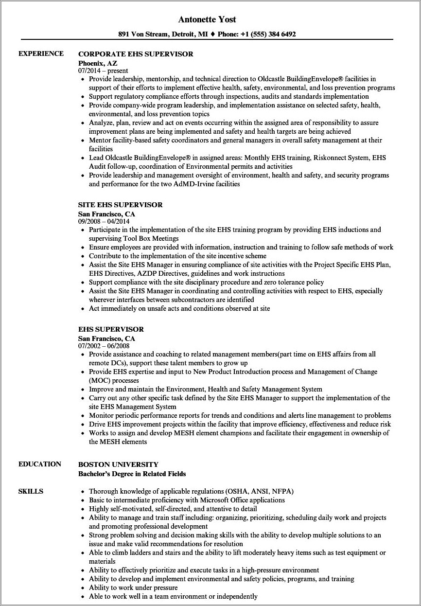 Hse Supervisor Job Description For Resume Resume Example Gallery hse-supervisor-job-description-for-resume-resume-example-gallery