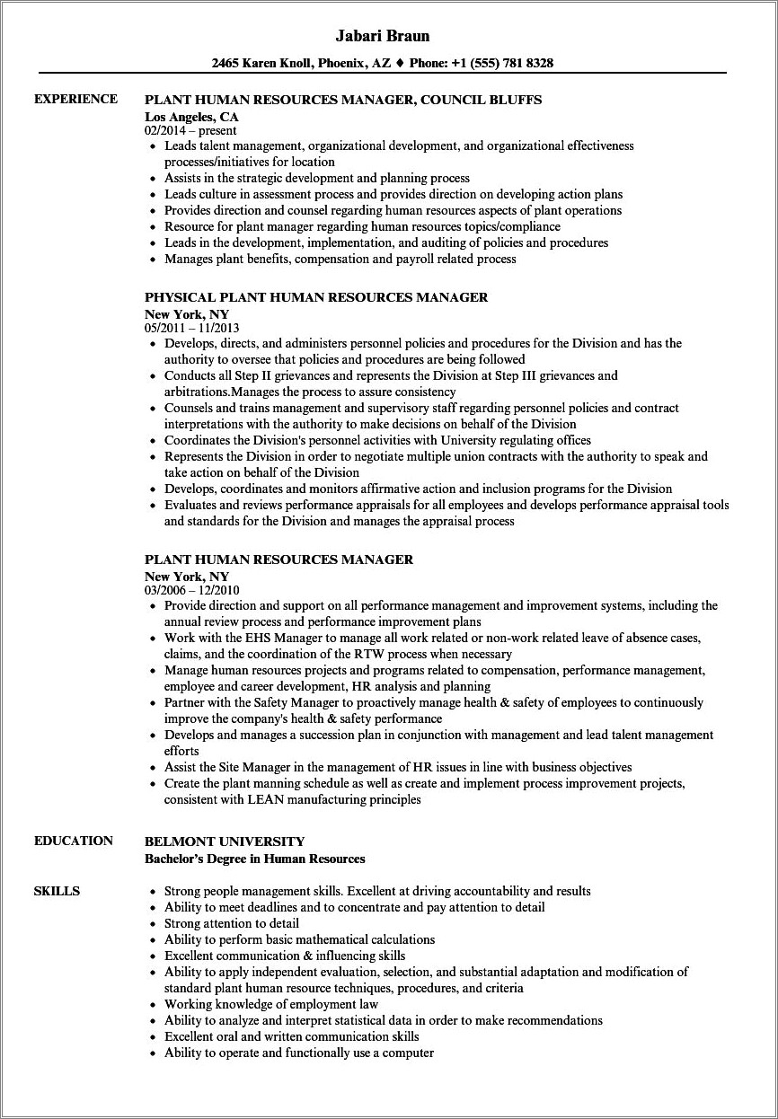 Human Resource Generalist Job Description For Resume Resume Example human-resource-generalist-job-description-for-resume-resume-example