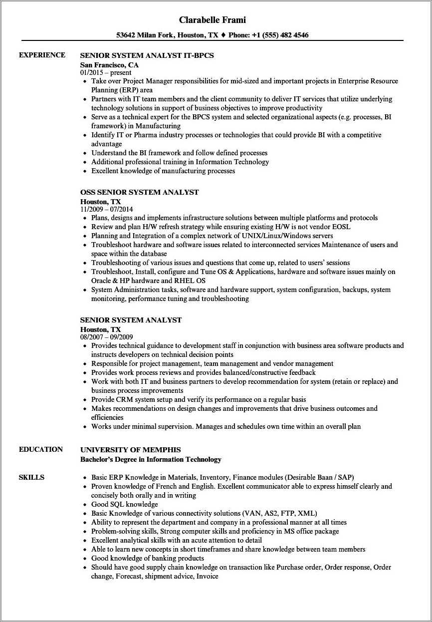 information-system-internship-resume-sample-resume-example-gallery