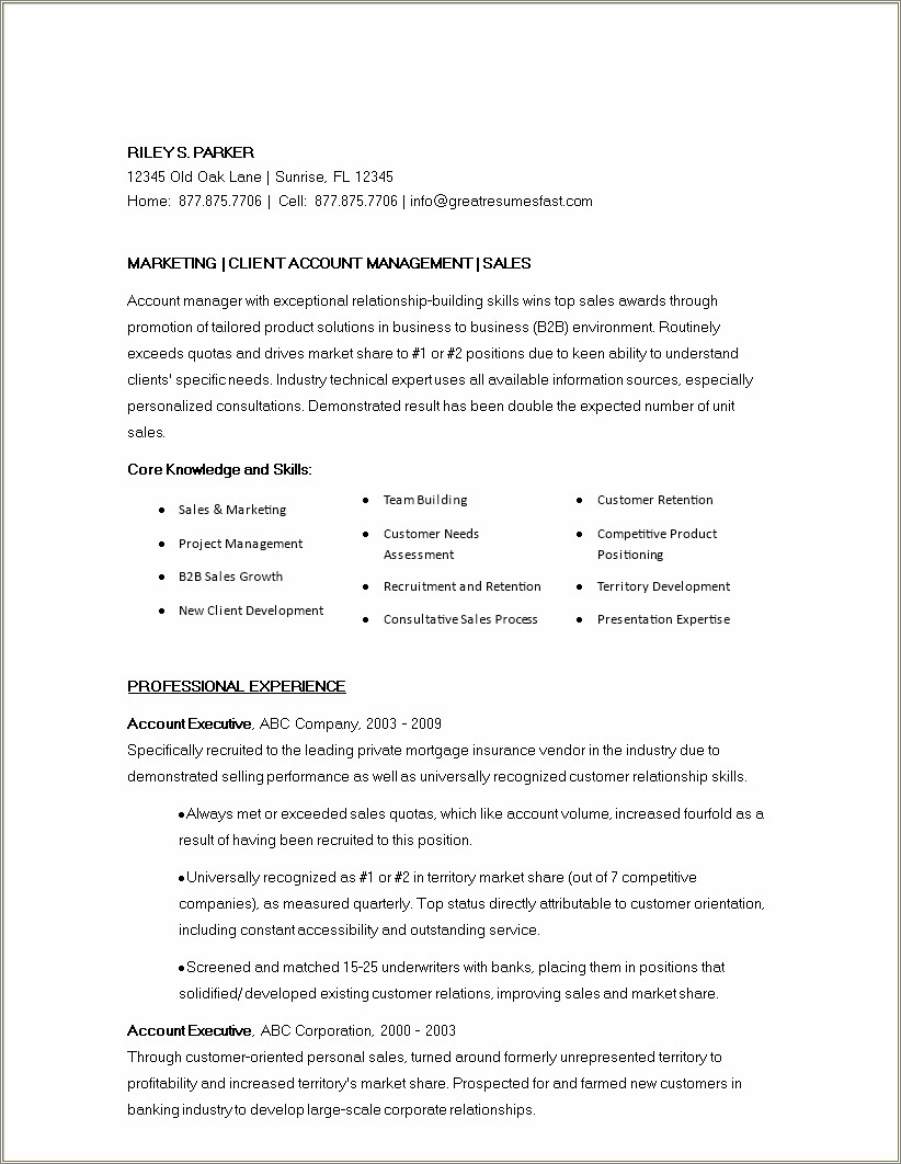 Insurance Account Manager Resume Sample Resume Example Gallery insurance-account-manager-resume-sample-resume-example-gallery