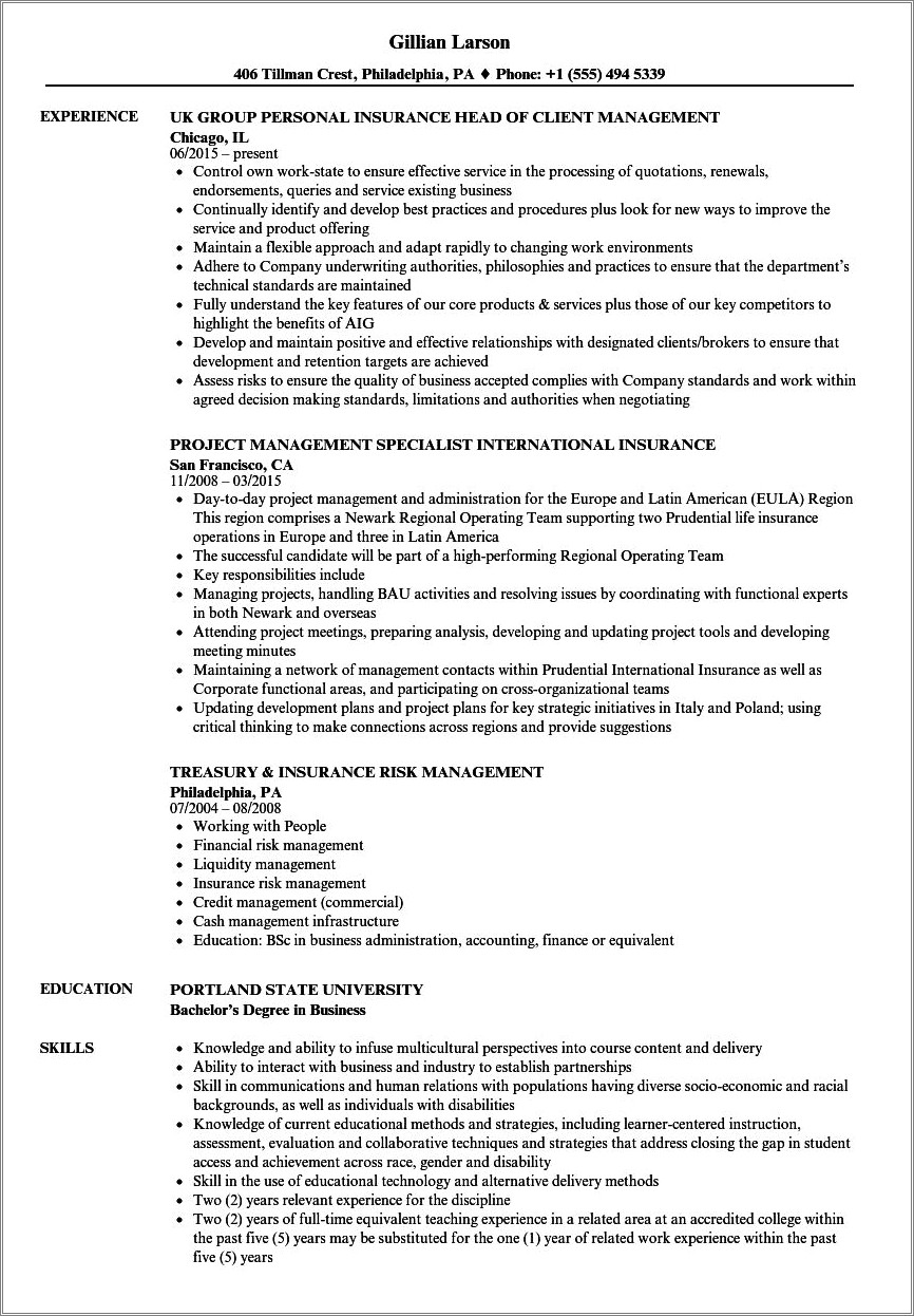 Insurance Agency Manager Resume Sample Resume Example Gallery insurance-agency-manager-resume-sample-resume-example-gallery