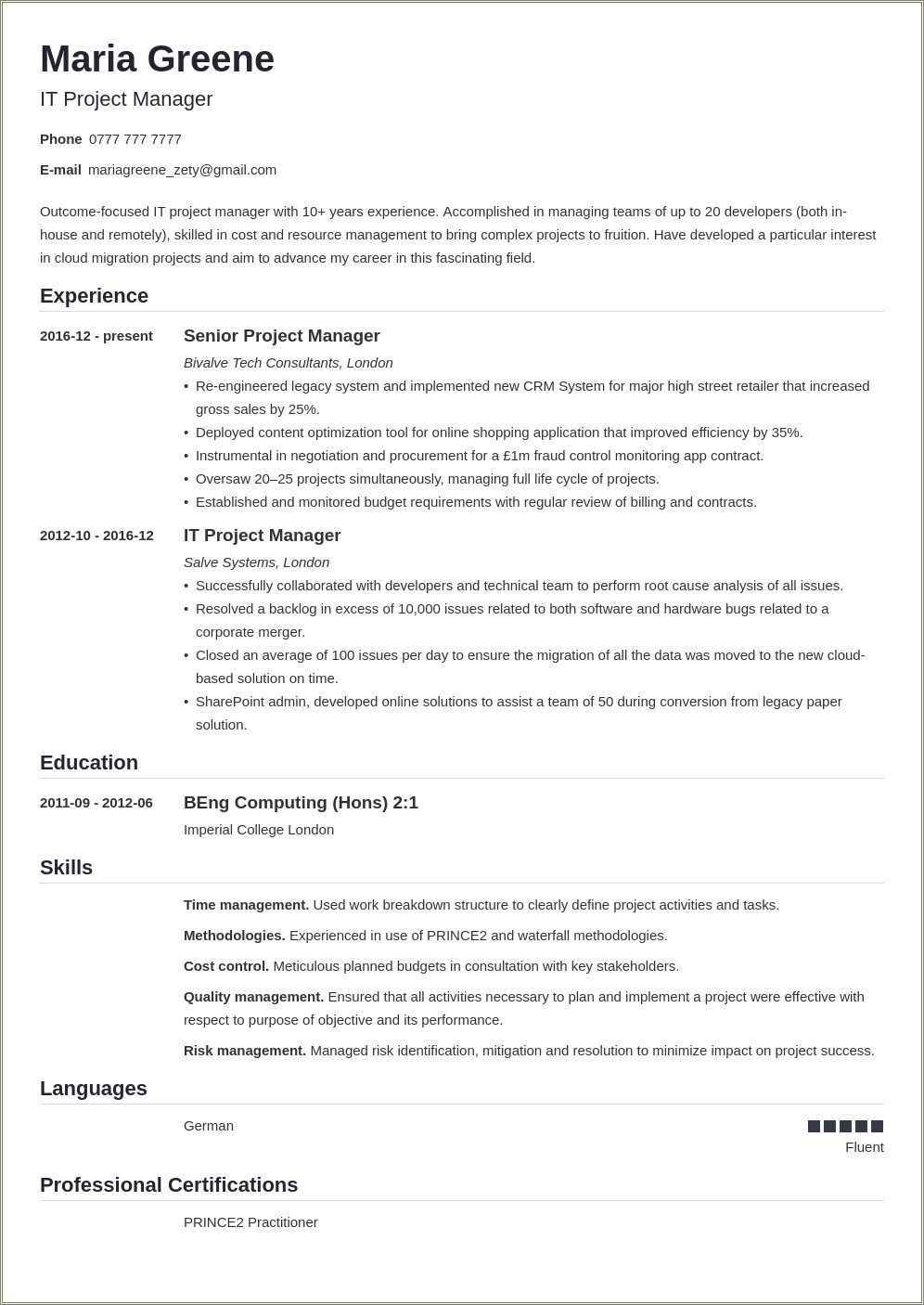 Sample Recreation Program Manager Resume Resume Example Gallery