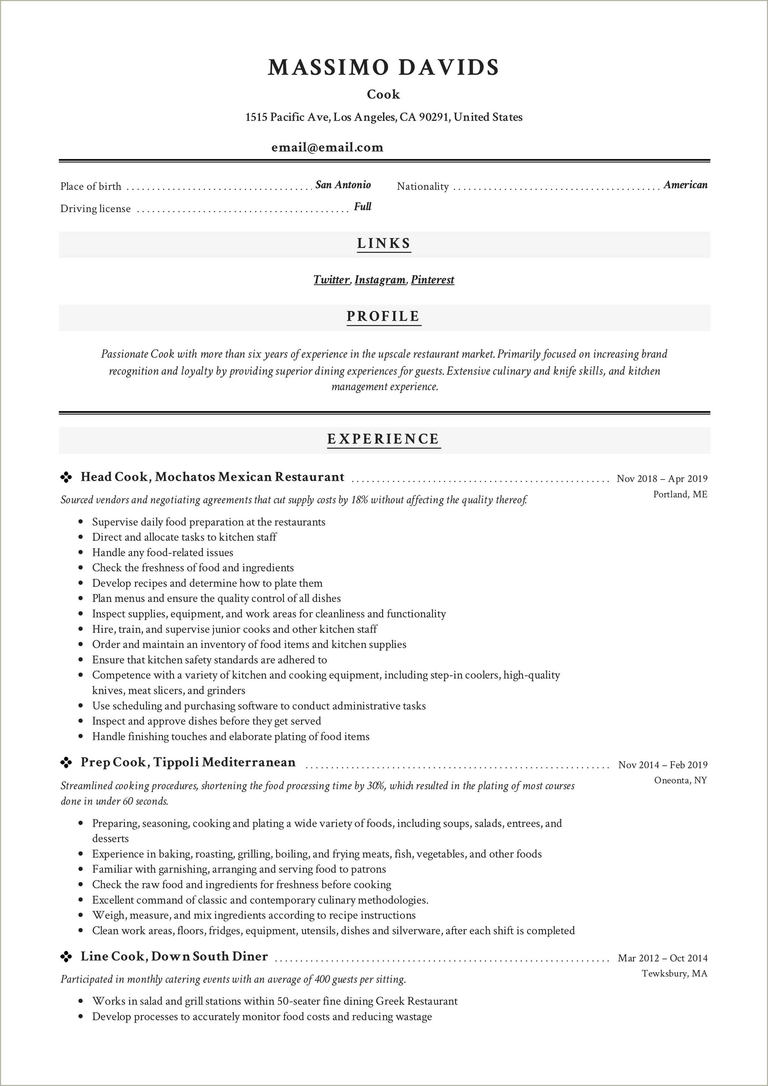 Job Description For Cook On Resume Resume Example Gallery job-description-for-cook-on-resume-resume-example-gallery