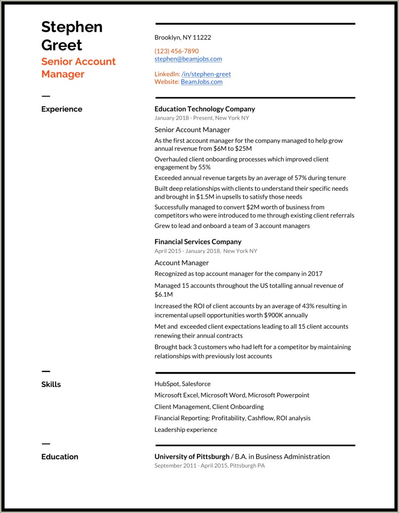 Job Descriptions For Resumes