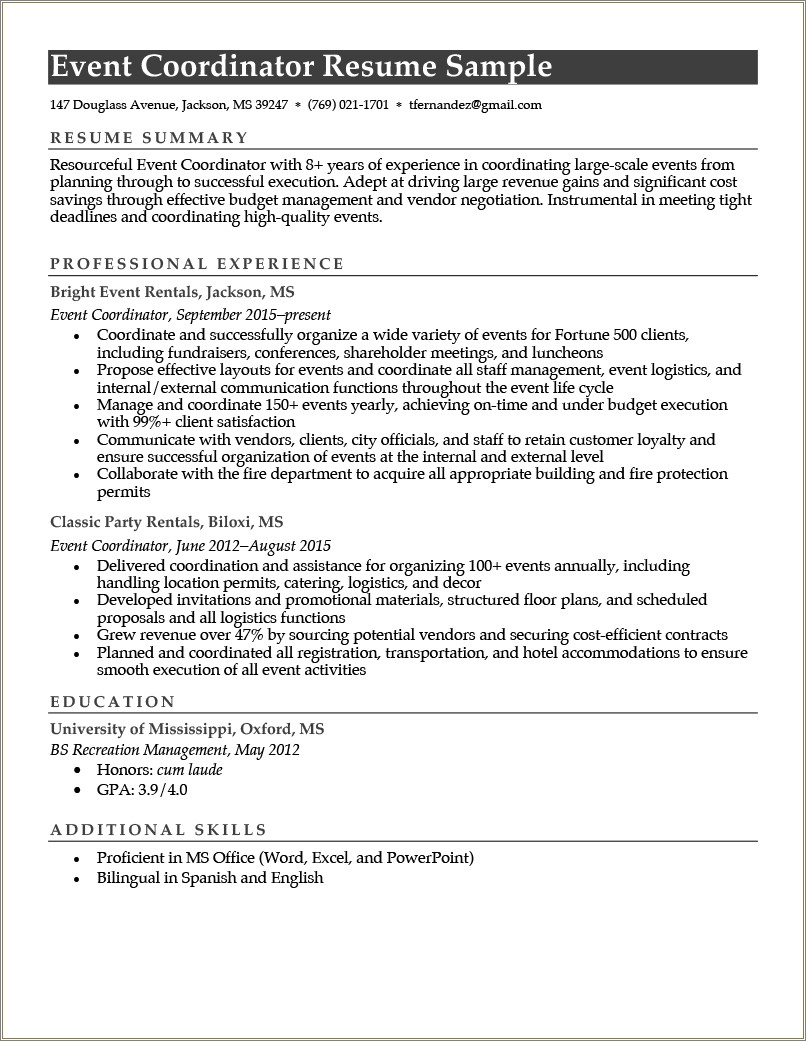 event-coordinator-resume-job-description-resume-example-gallery