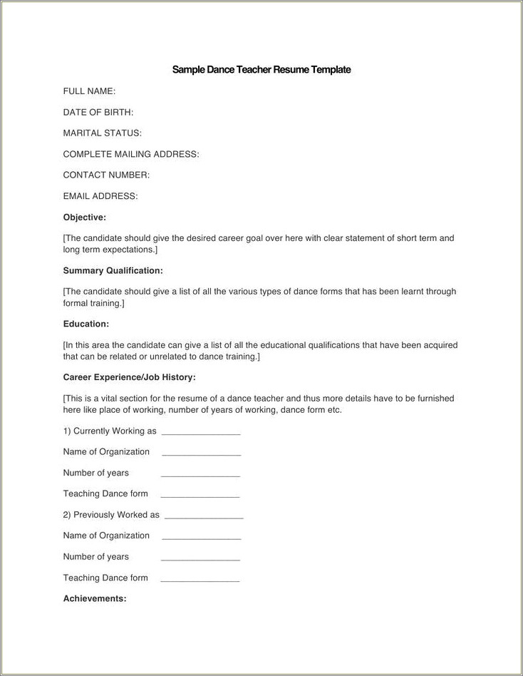 Dance Teacher Job Description Resume Resume Example Gallery dance-teacher-job-description-resume-resume-example-gallery