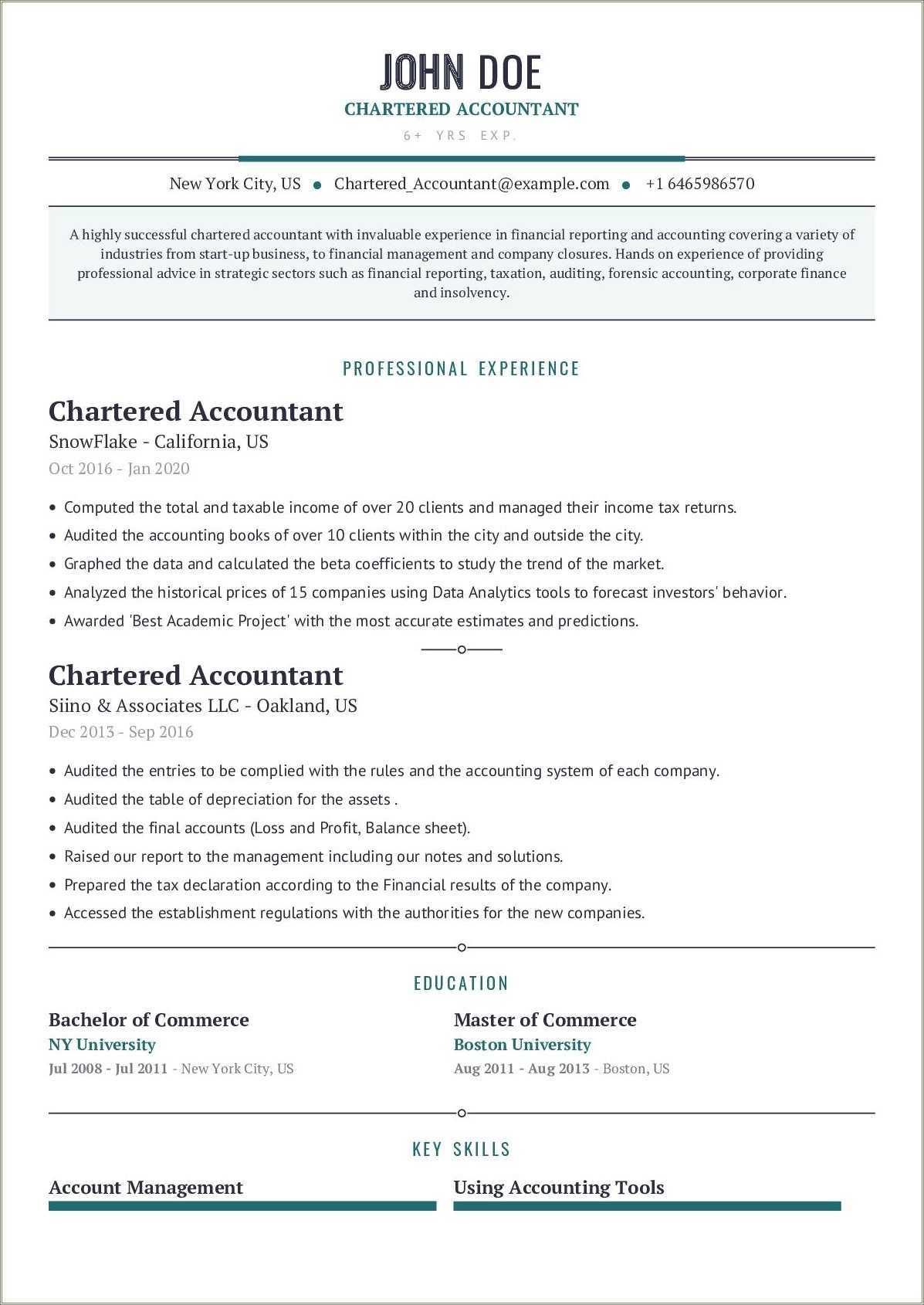 Key Skills In Resume For Chartered Accountant Resume Example Gallery Key Skills In Resume For Chartered Accountant Resume Example Gallery