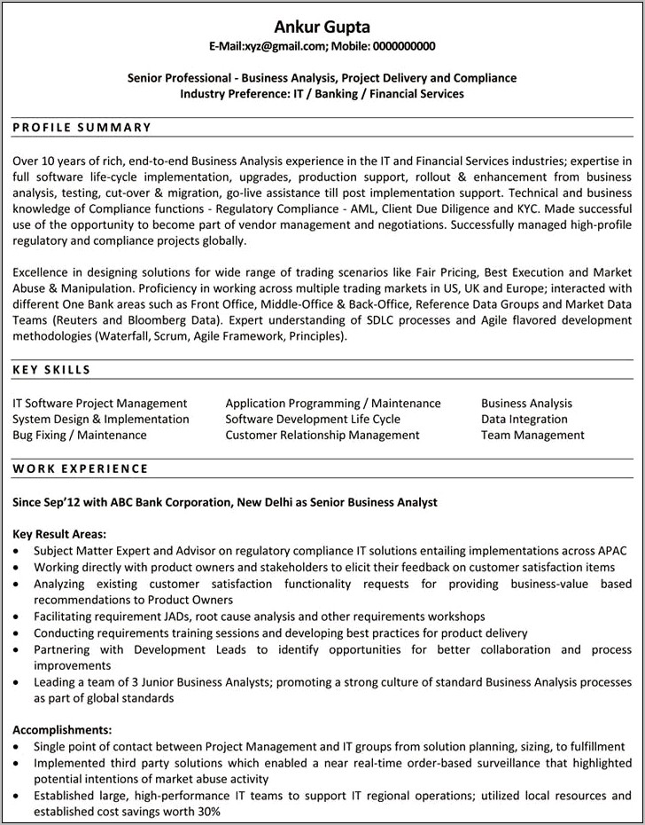 Lead Business Analyst Resume Examples Resume Example Gallery lead-business-analyst-resume-examples-resume-example-gallery
