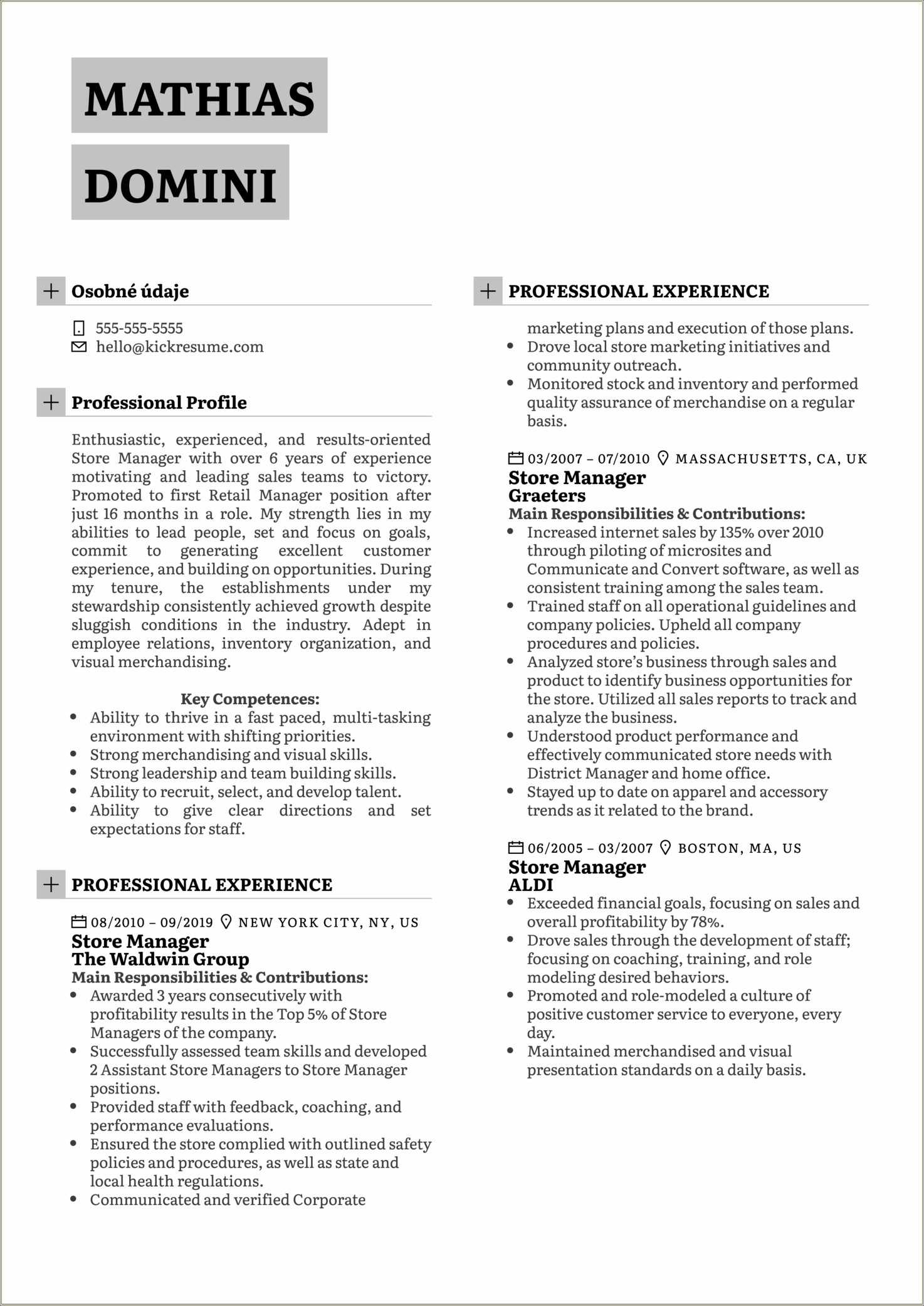 Leadership Experience Examples For Resume Resume Example Gallery
