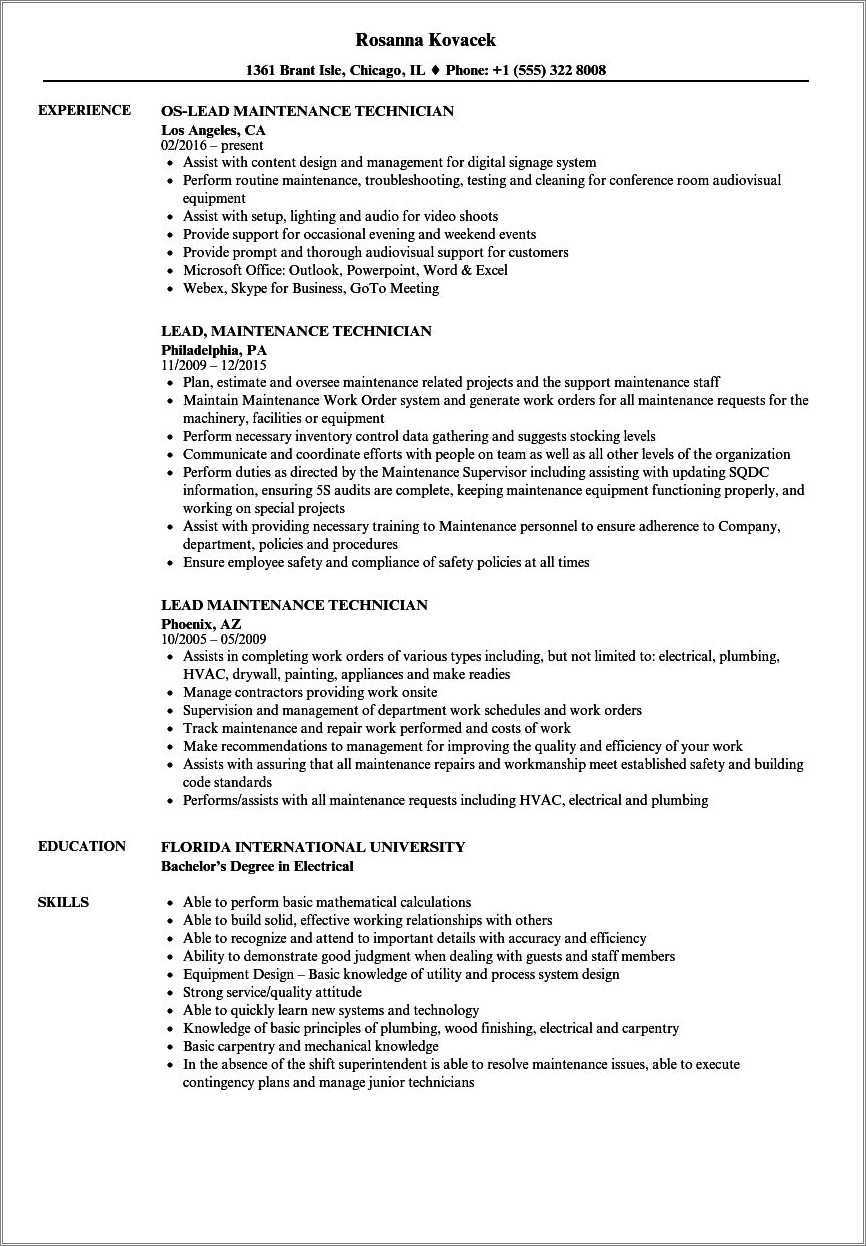 Maintenance Manager Job Description On Resume Resume Example Gallery maintenance-manager-job-description-on-resume-resume-example-gallery