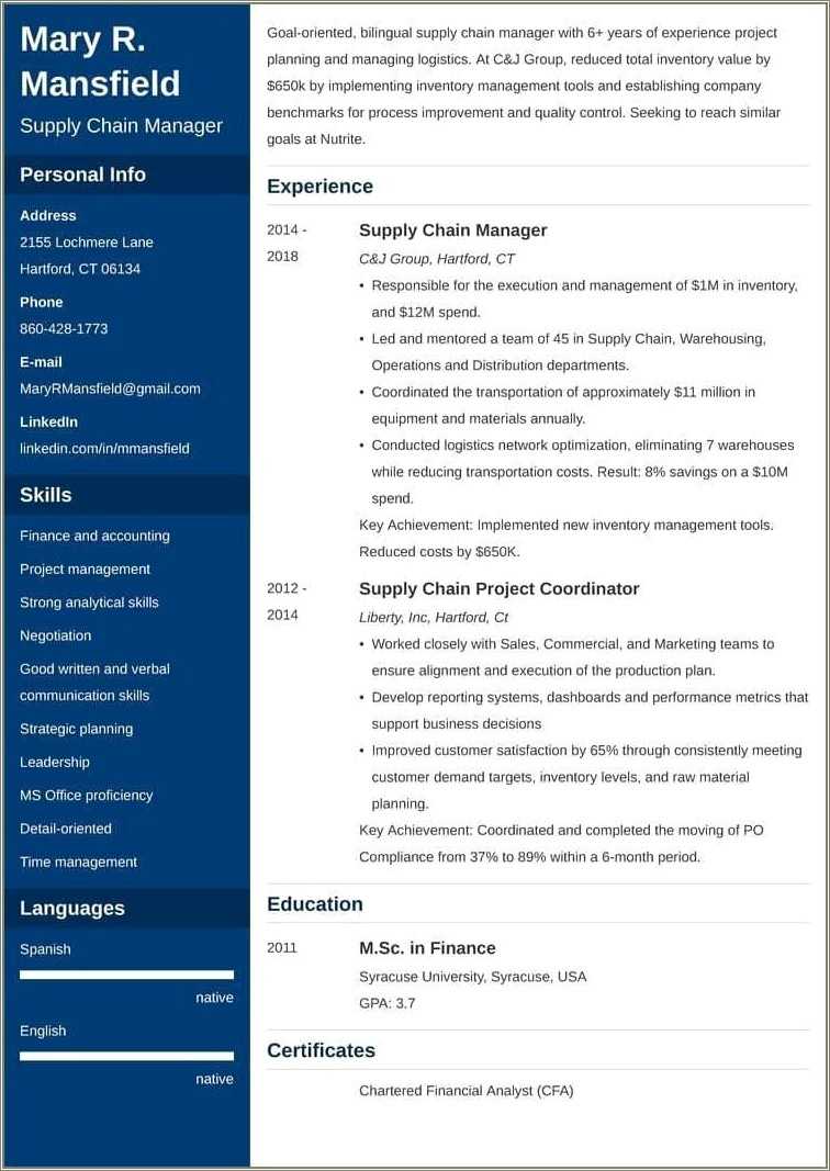 Manufacturing Supply Chain Manager Resume Resume Example Gallery manufacturing-supply-chain-manager-resume-resume-example-gallery