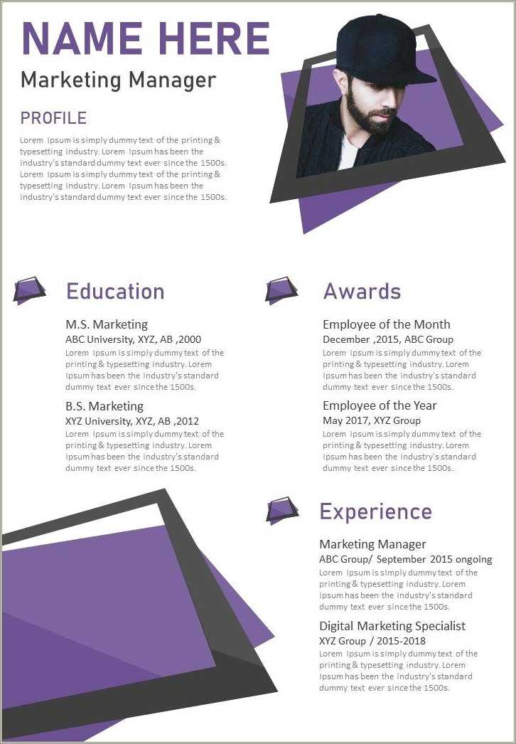 Marketing Manager Resume Sample Free Resume Example Gallery