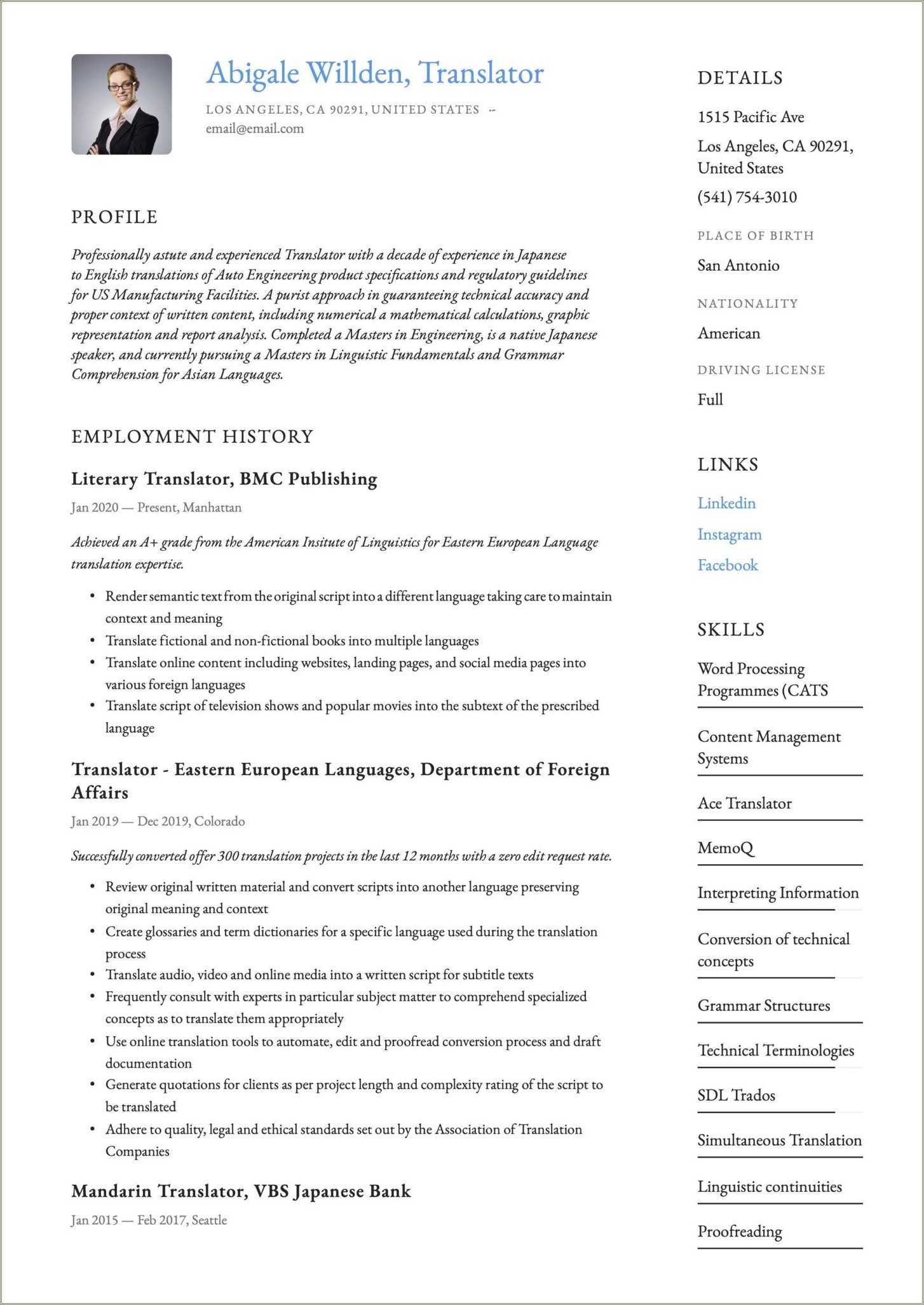 Medical Translation Job Description Resume Resume Example Gallery medical-translation-job-description-resume-resume-example-gallery