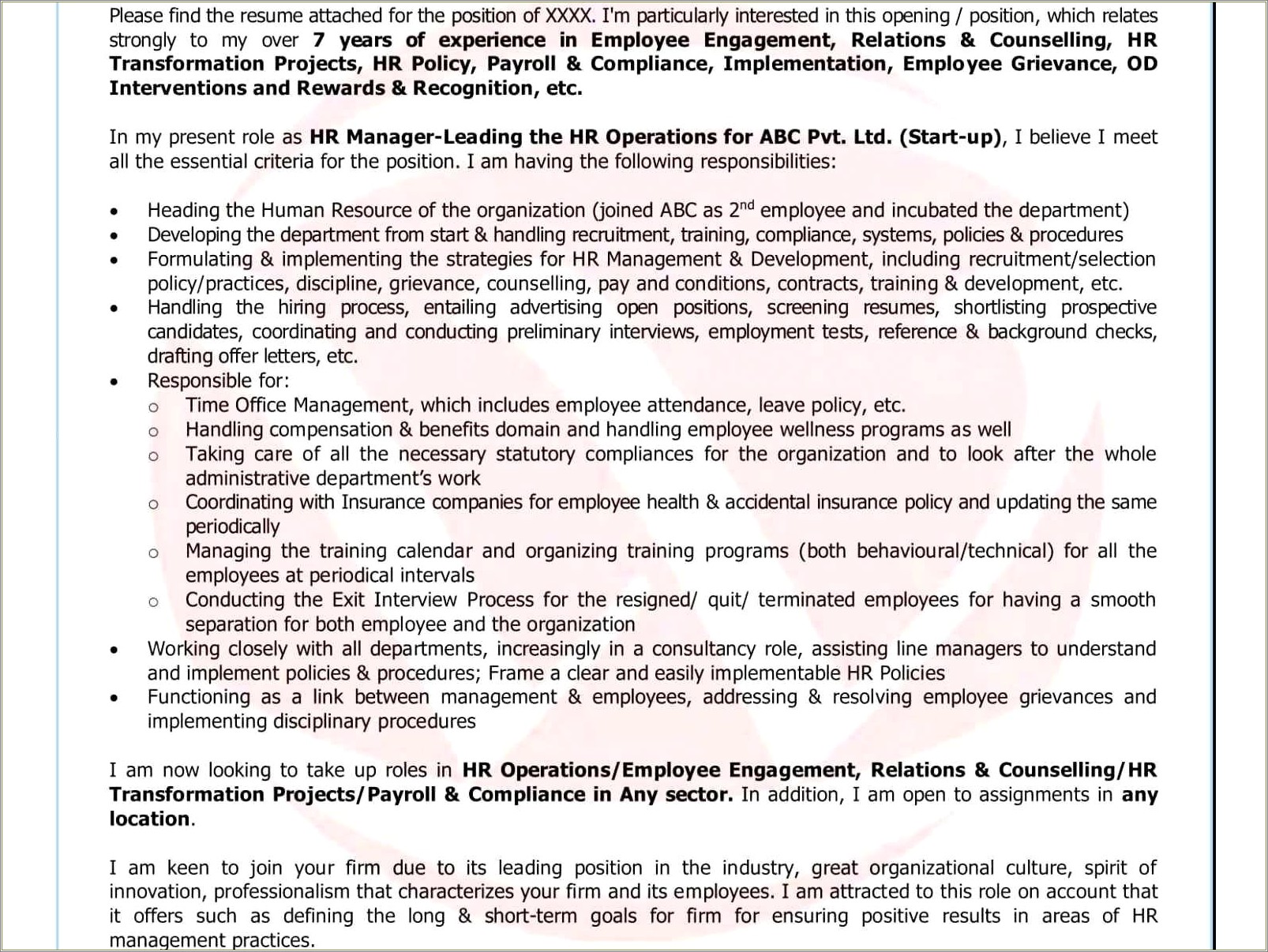 Mis Executive Resume Format In Word Resume Example Gallery