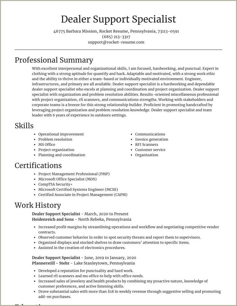 Mission Support Specialist Resume Sample Resume Example Gallery mission-support-specialist-resume-sample-resume-example-gallery