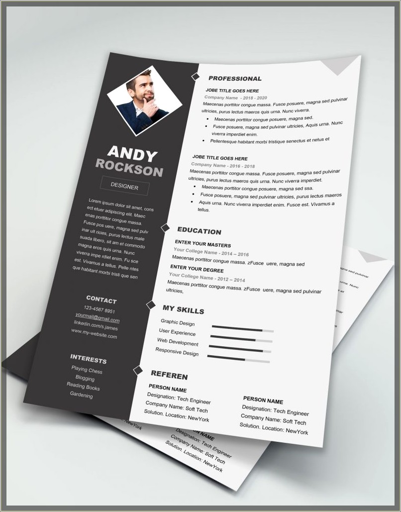 Modern Resume Template Free Download Docx Resume Example Gallery