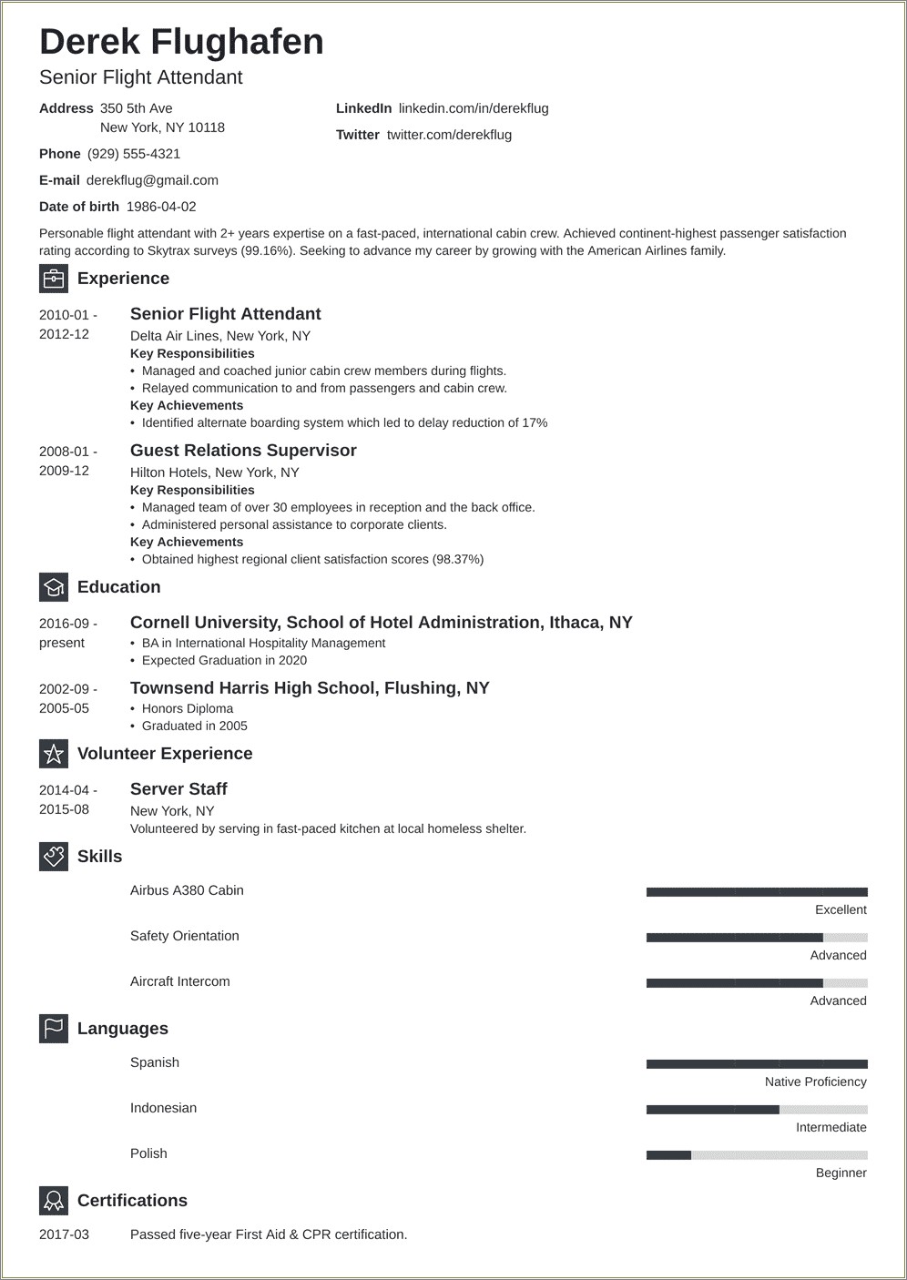 Objective For Cabin Crew Resume Resume Example Gallery objective-for-cabin-crew-resume-resume-example-gallery