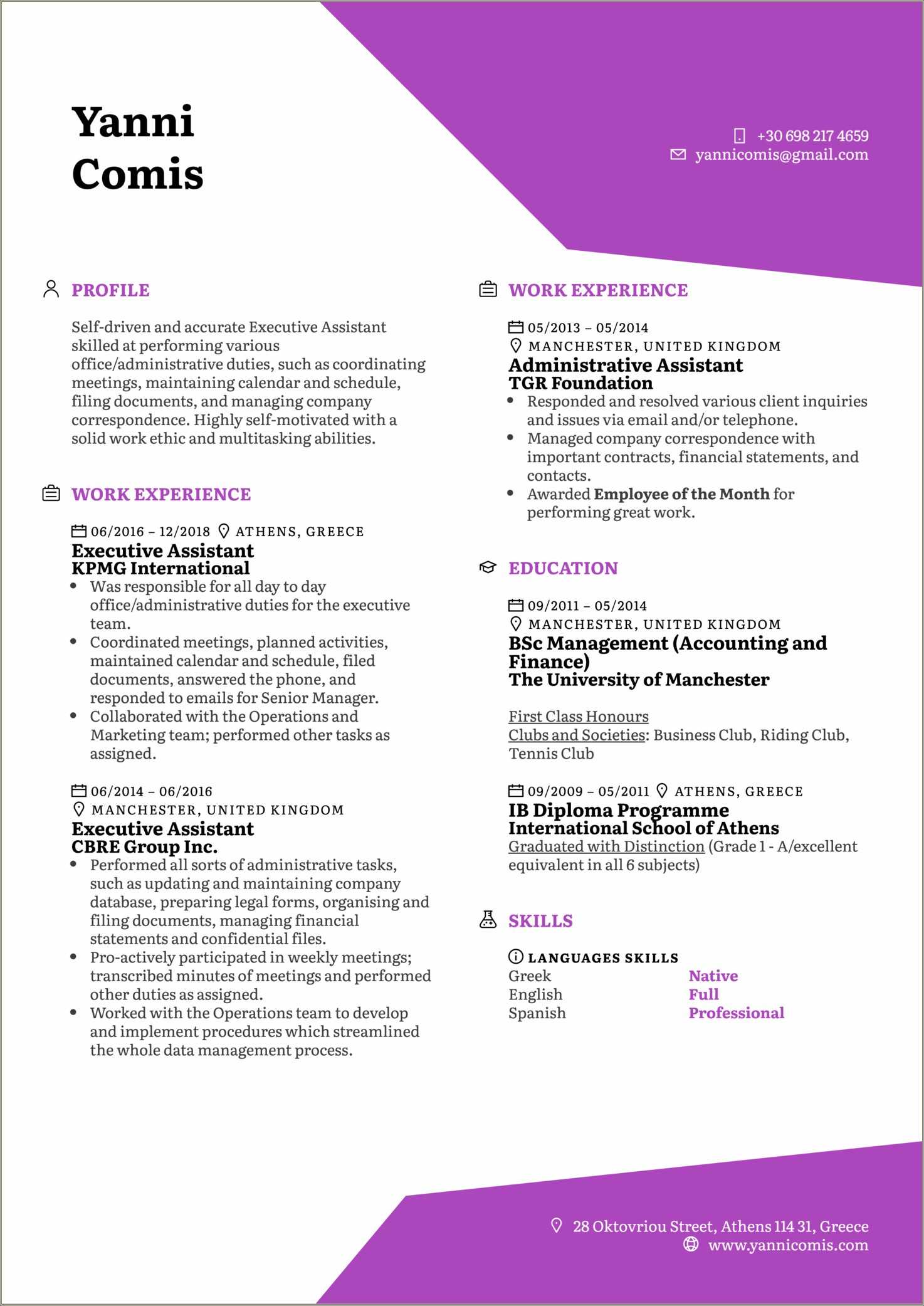 Office Assistant Resume Sample 2018 Resume Example Gallery office-assistant-resume-sample-2018-resume-example-gallery