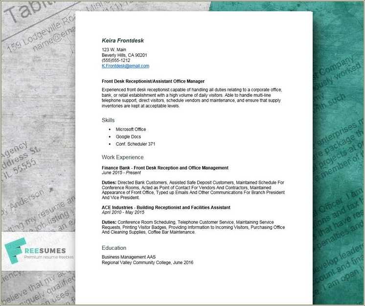part-time-receptionist-resume-examples-resume-example-gallery