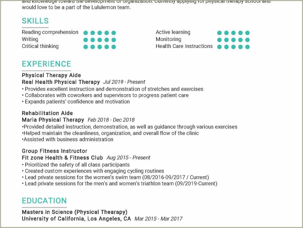 Pediatric Physical Therapy Resume Sample Resume Example Gallery pediatric-physical-therapy-resume-sample-resume-example-gallery