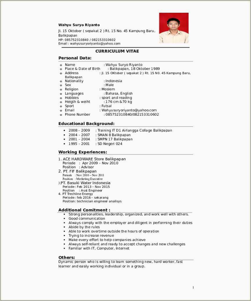 Personal Data Sheet Example Resume Resume Example Gallery