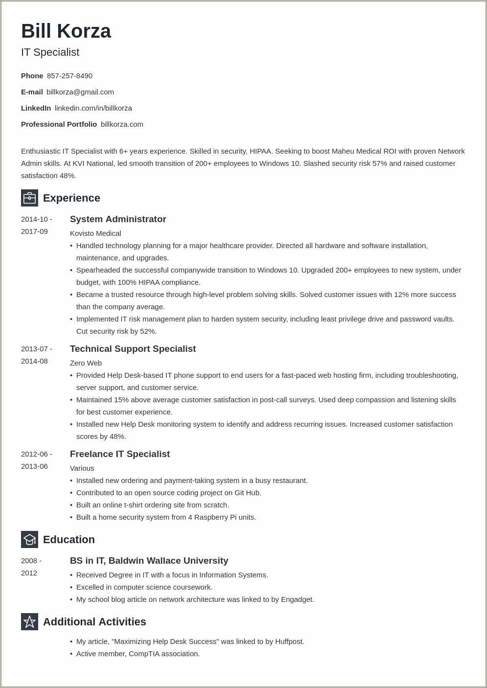 Personality Traits To Put On A Resume Example - Resume Example Gallery