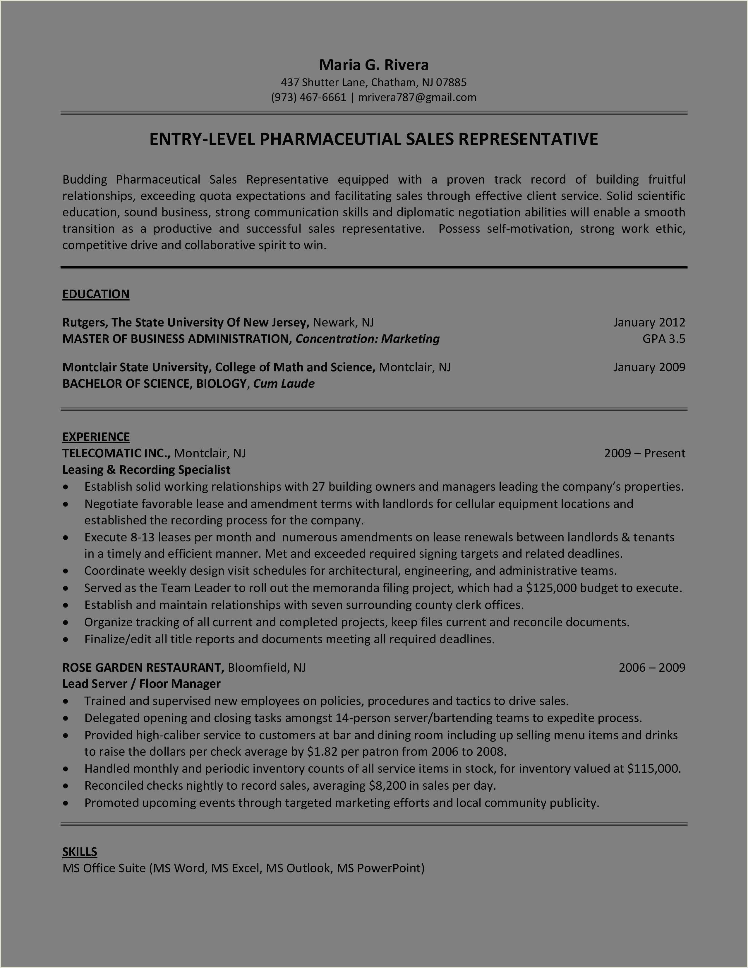Pharmaceutical Marketing Representative Resume Sample Resume Example pharmaceutical-marketing-representative-resume-sample-resume-example