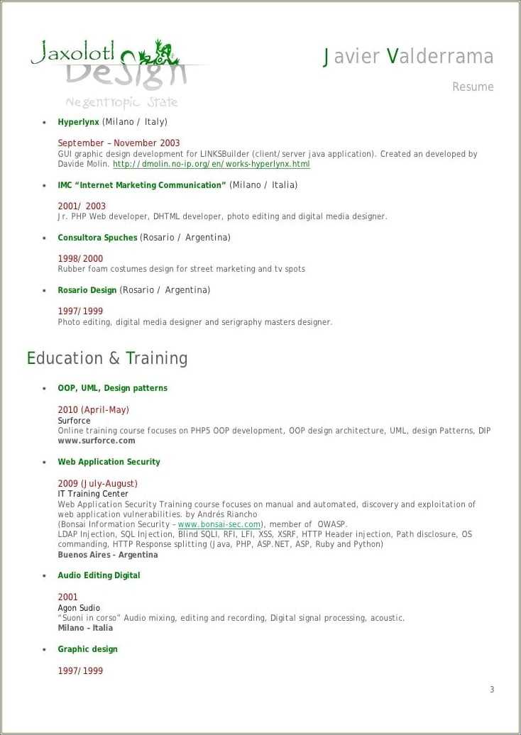 Php Resume Sample For Freshers Resume Example Gallery