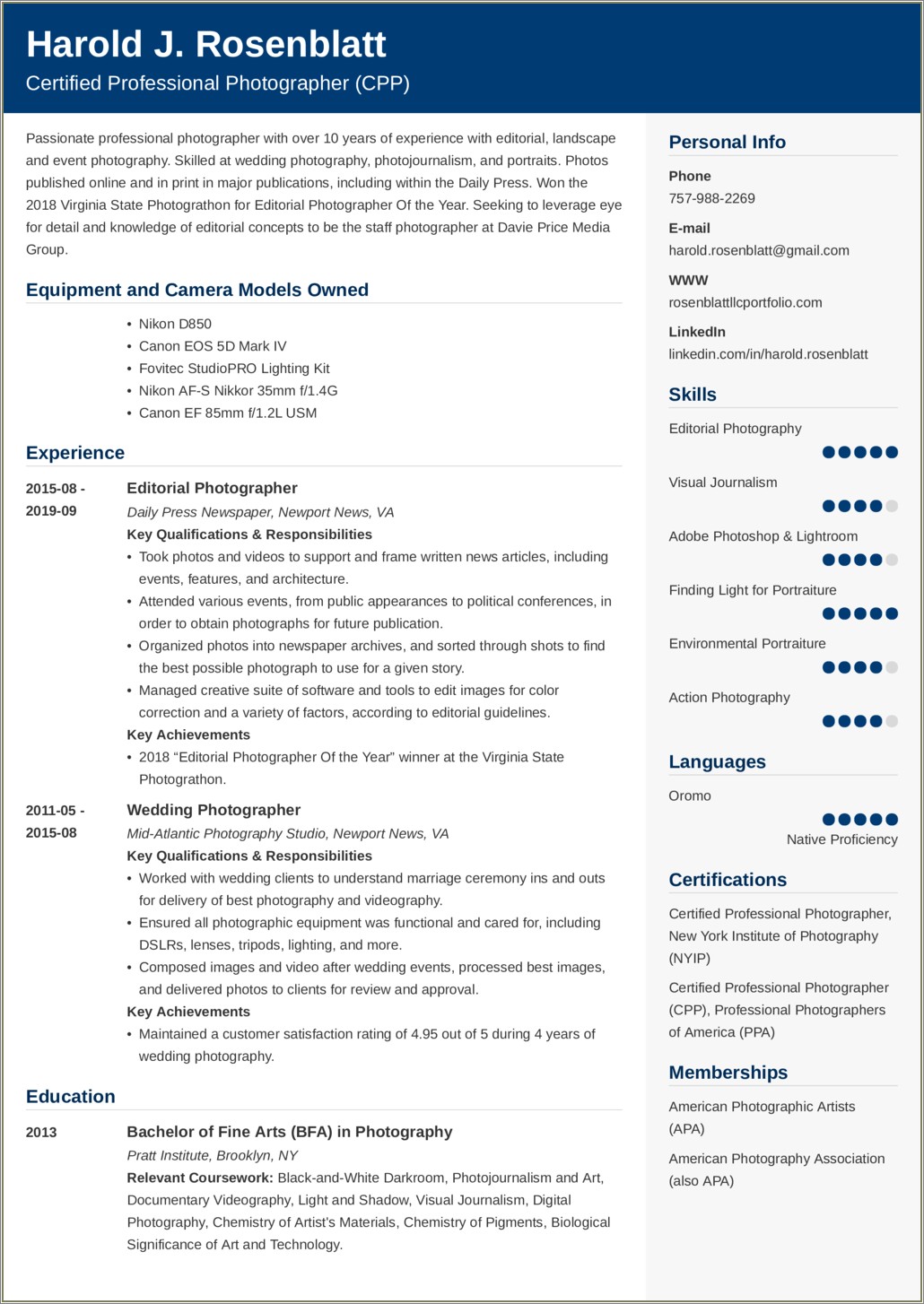 Resume Job Description For Portrait Photographer Resume Example Gallery resume-job-description-for-portrait-photographer-resume-example-gallery