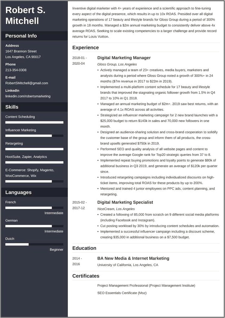 Resume Example For It Specialist Resume Example Gallery resume-example-for-it-specialist-resume-example-gallery