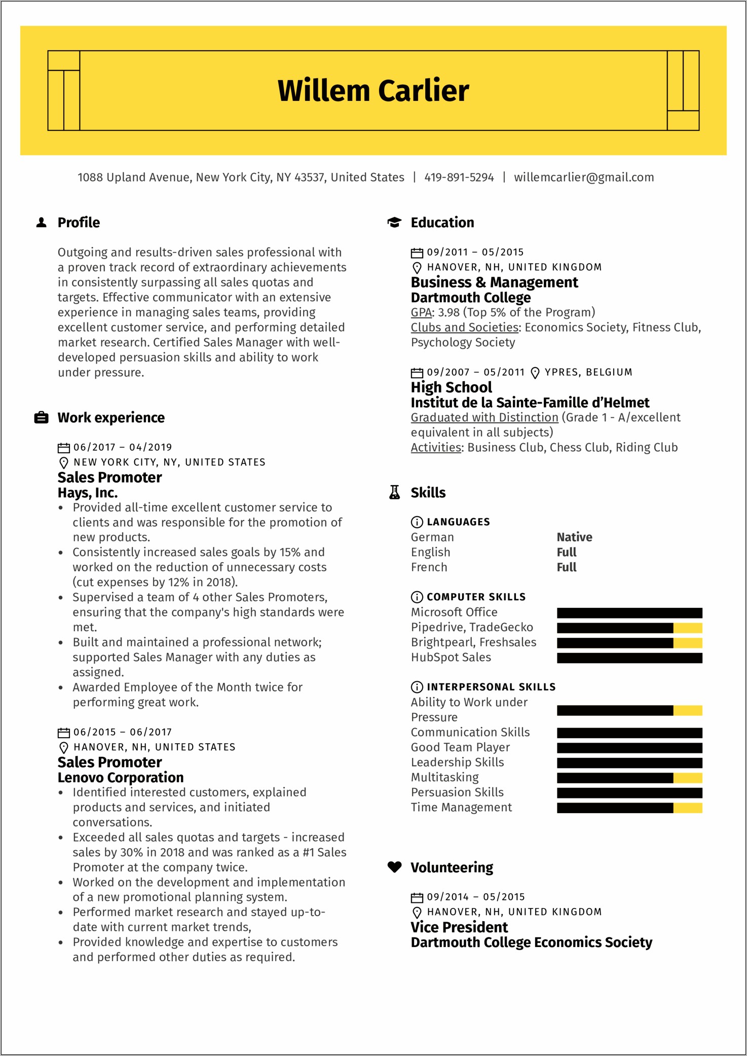 Professional Job Skills Resume Examples Resume Example Gallery