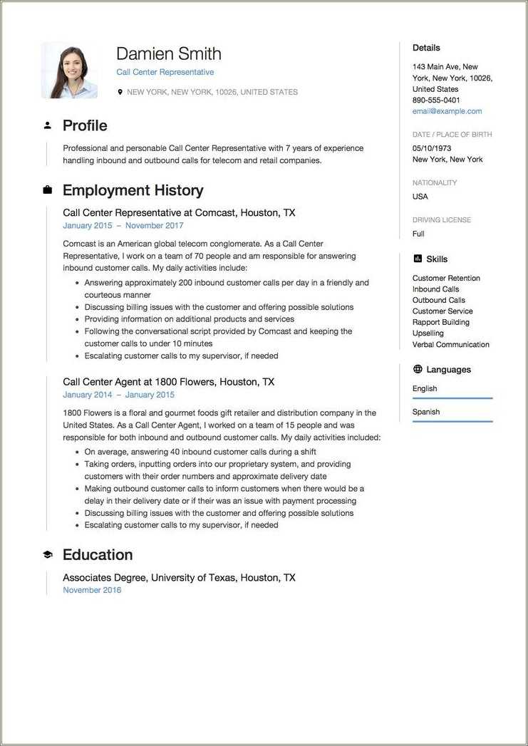 resume-profile-sample-customer-service-resume-example-gallery