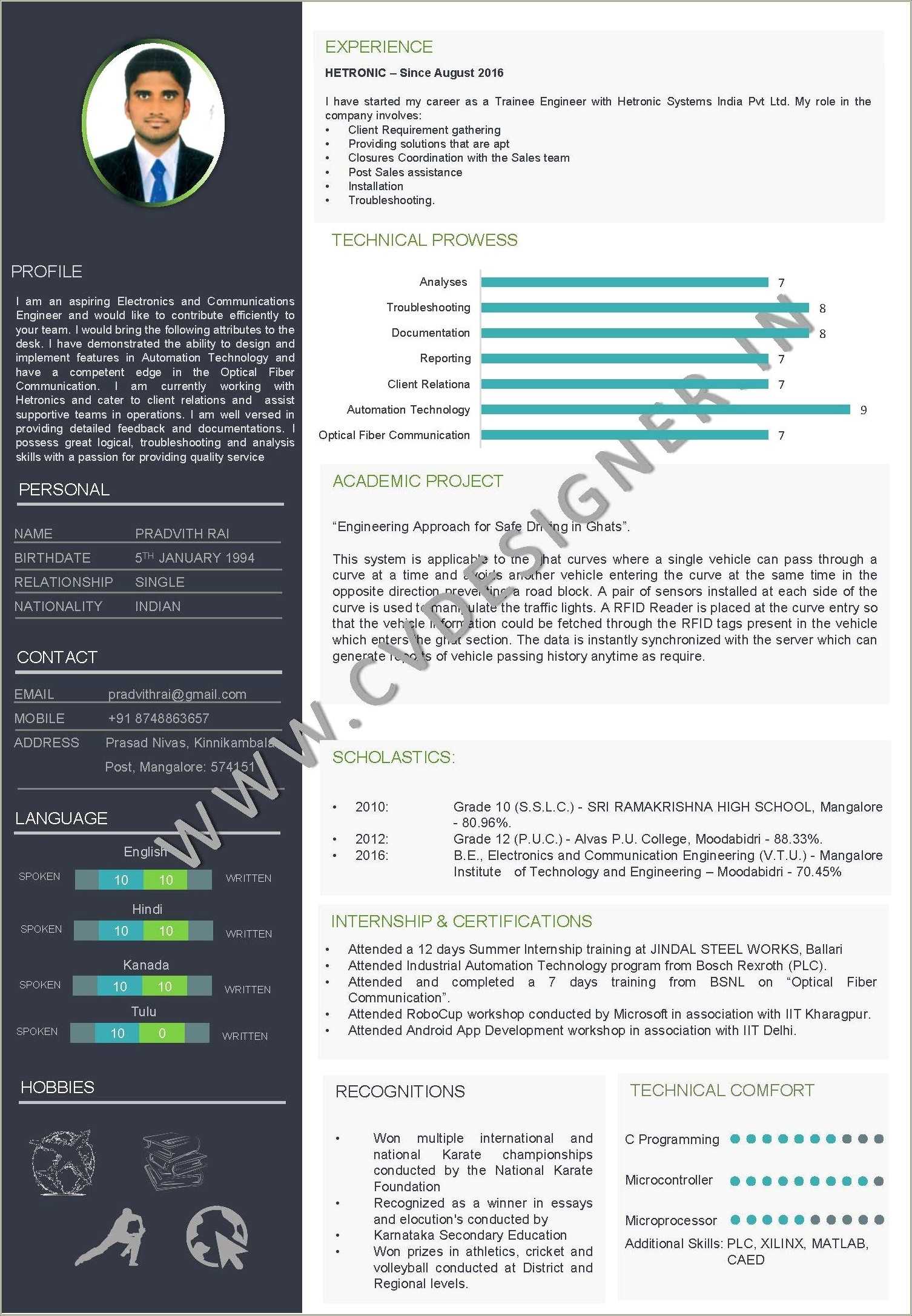 Profile Summary In Resume For Freshers Examples Resume Example Gallery