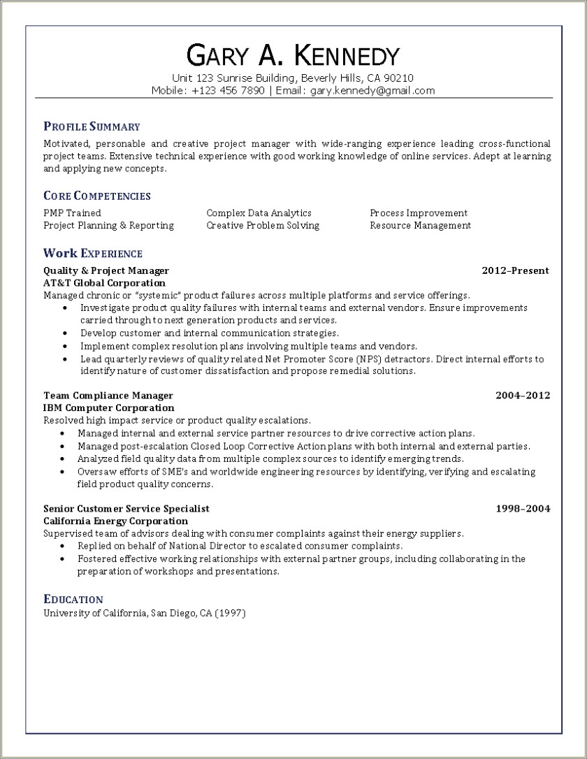 sample-project-manager-resume-summary-resume-example-gallery