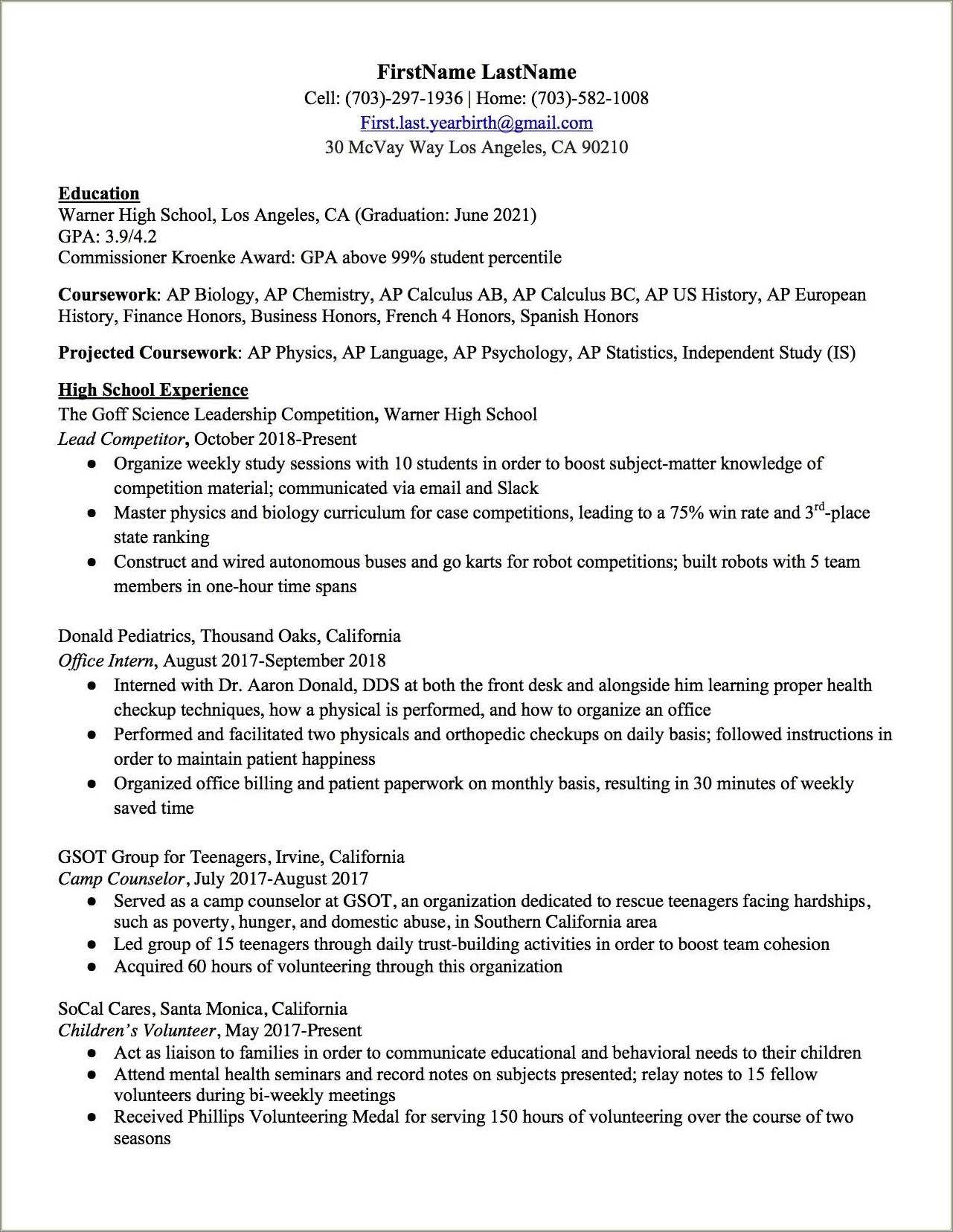 Putting High School Community Service On Resume Resume Example Gallery putting-high-school-community-service-on-resume-resume-example-gallery