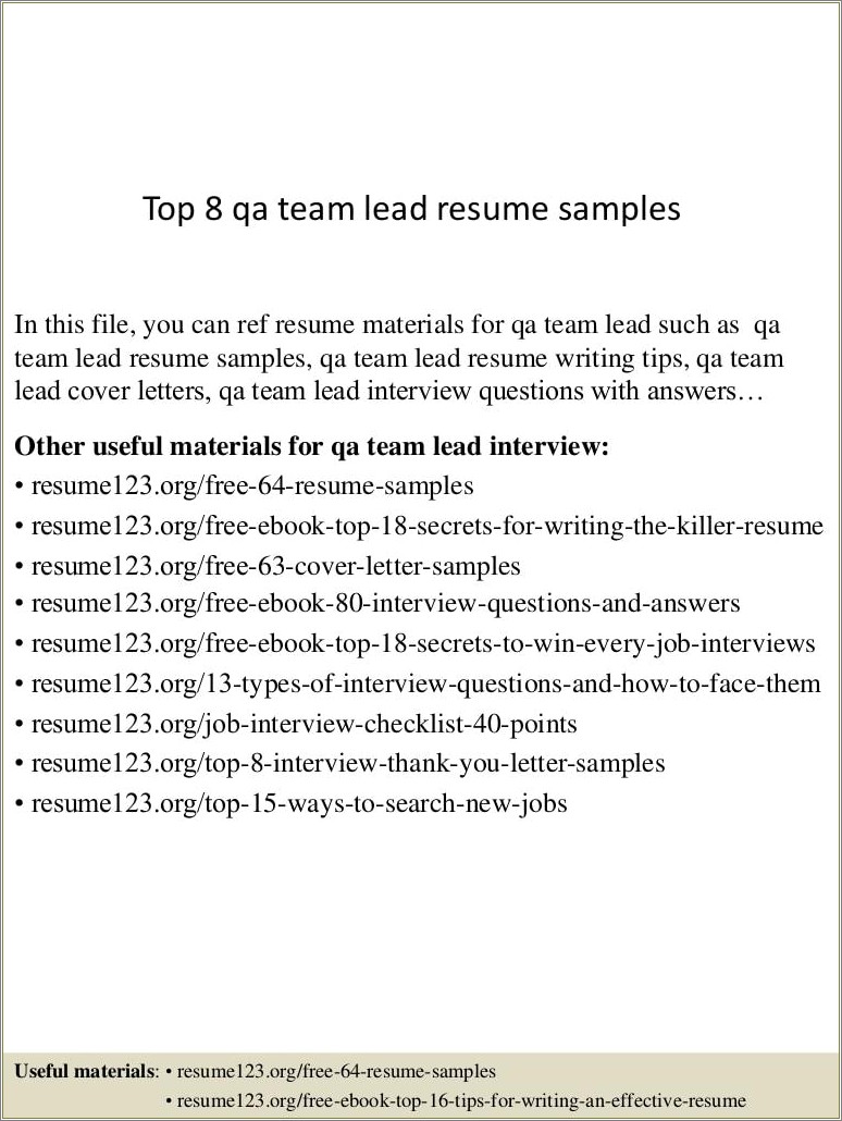 qa-technical-lead-resume-sample-resume-example-gallery
