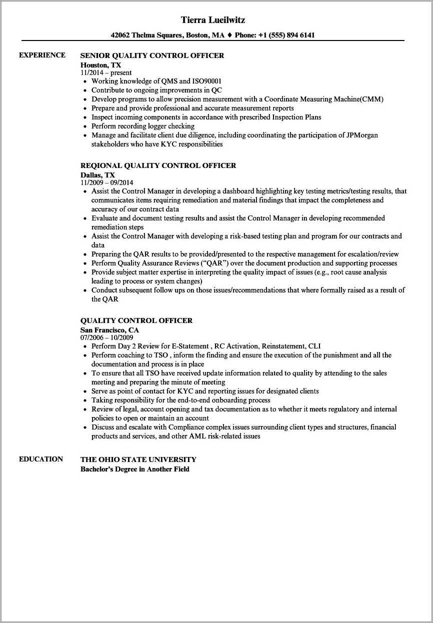 Quality Control Manager Job Description Resume Resume Example Gallery quality-control-manager-job-description-resume-resume-example-gallery